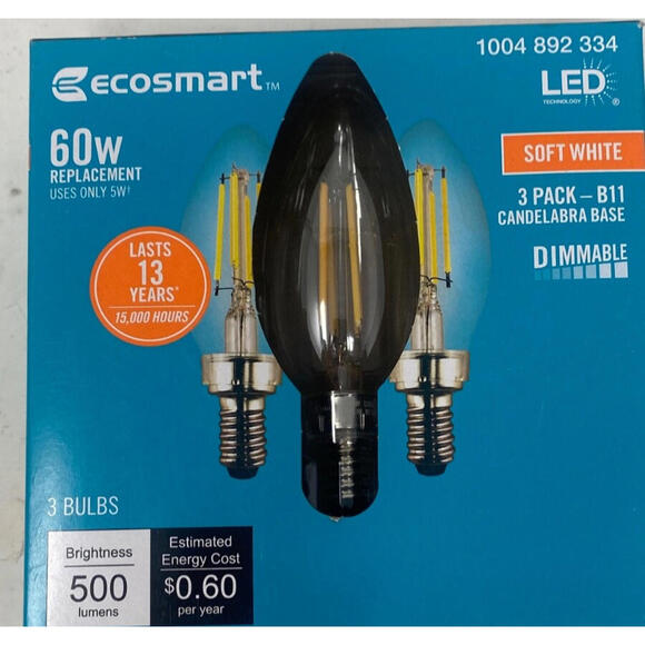 Accents | Ecosmart 6w Replacement B11 Led Soft White Dimmable ...
